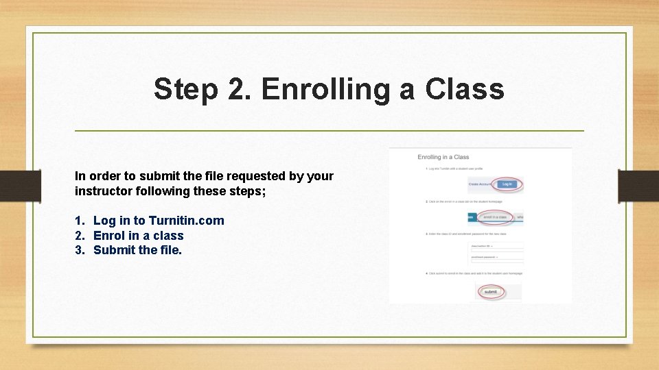 TURNITIN USER GUIDE FOR STUDENTS The Functions of
