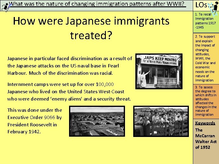 What was the nature of changing immigration patterns