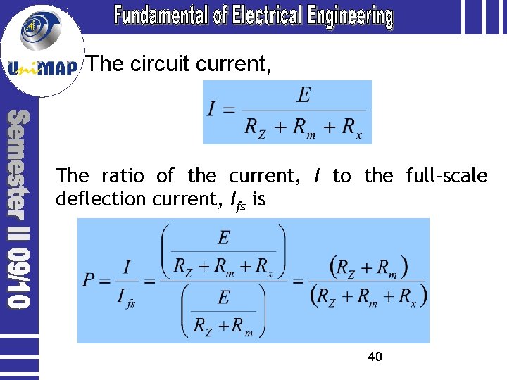 FUNDAMENTAL OF ELECTRICAL ENGINEERING EMT 1134 CHAPTER 4