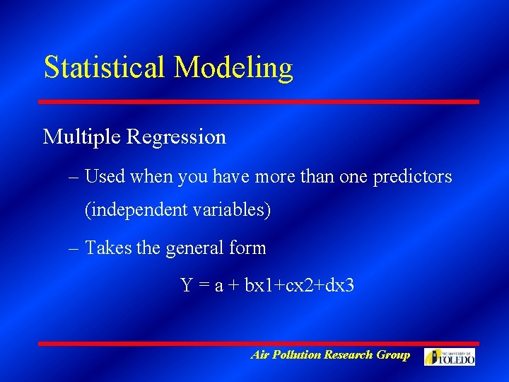 Air Pollution Forecasting Presented by Sunil Ojha Air