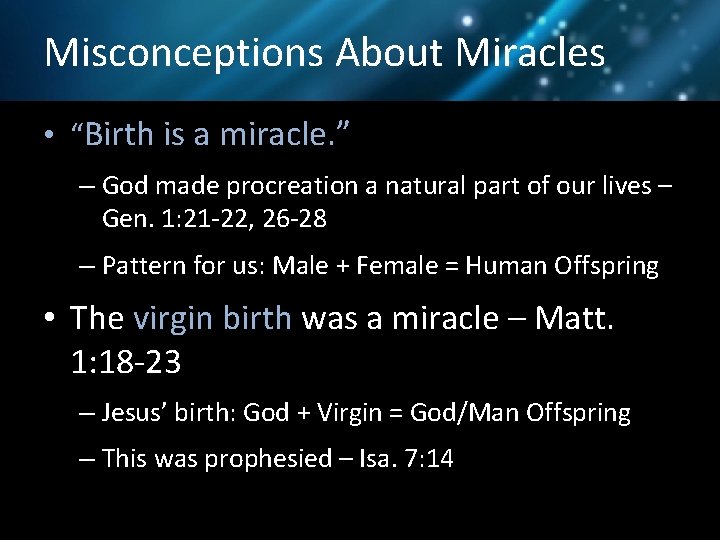Biblical Miracles Part 1 Description and Purposes Introduction