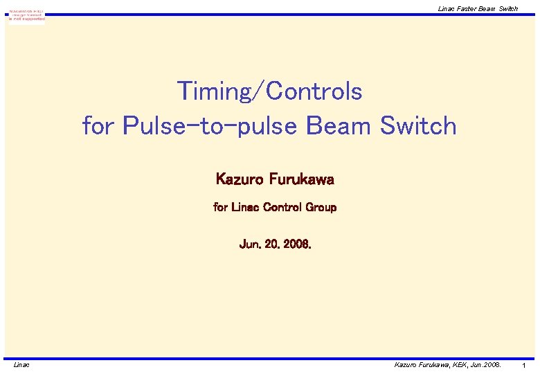 Linac Faster Beam Switch TimingControls for Pulsetopulse Beam