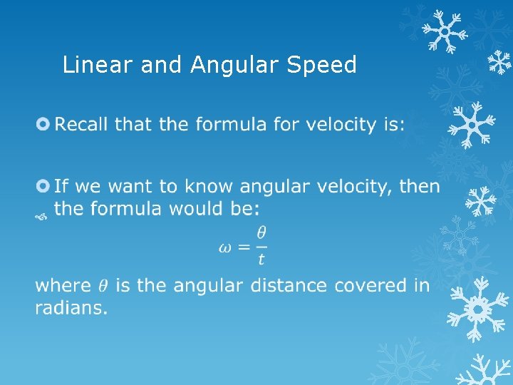 Linear and Angular Speed The News Cycle A