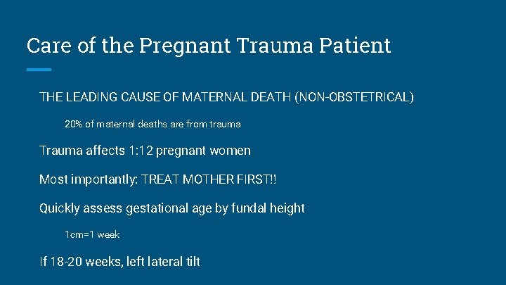 The Art of Obstetrical Triage Katherine Degen MD