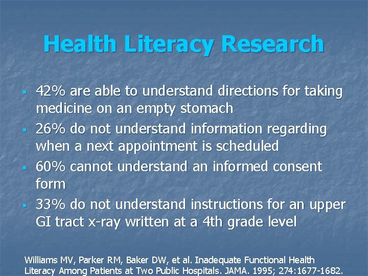 Lets Create Materials Patients Can Read And Understand