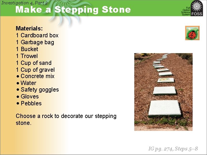 SOILS ROCKS AND LANDFORMSInvestigation 4 Part 2 Making