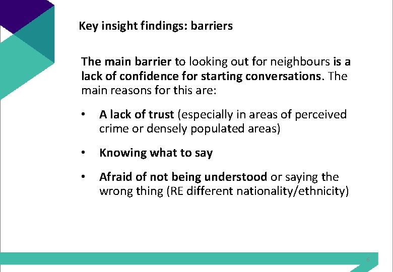 Looking out for our neighbours campaign update Insight