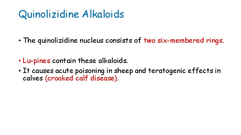Classification identification and chemical constituents of poisonous plants