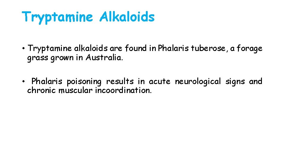 Classification identification and chemical constituents of poisonous plants