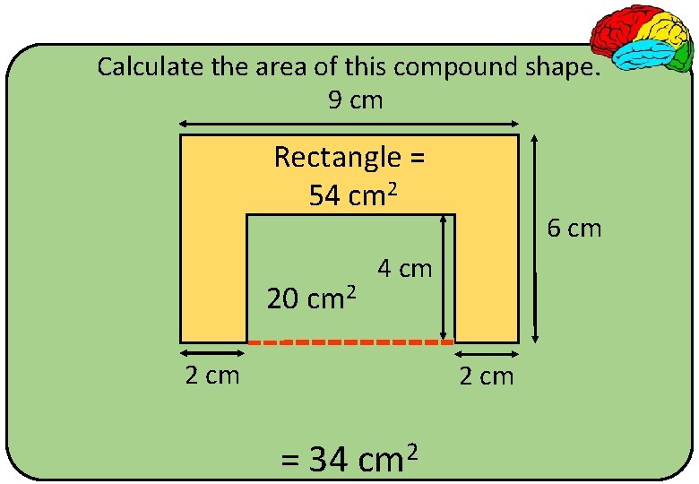 Compound Shapes Area Bingo Students should choose nine