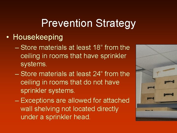 Fire Prevention Planning by Environmental Health and Safety