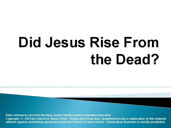Did Jesus Rise From the Dead Bible references