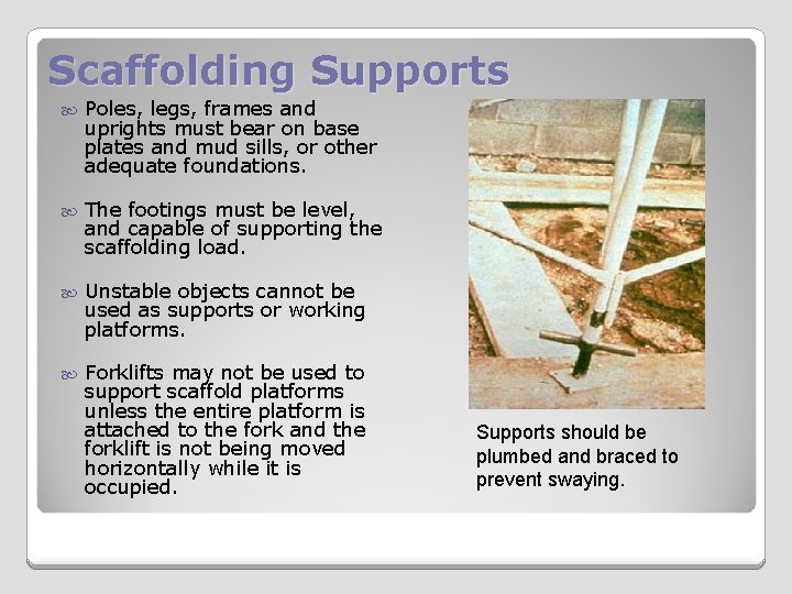 Scaffolding Safety Training Working Safely on Construction Scaffoldings