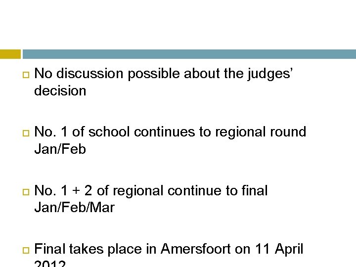 PUBLIC SPEAKING What should you think about Rules