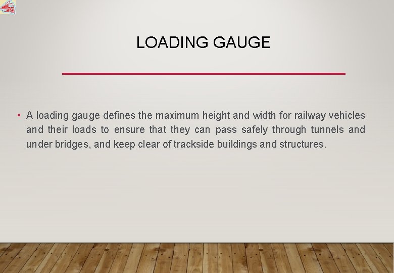 TRACK TOLERENCES Master Copy for IRTMTC by IRICEN