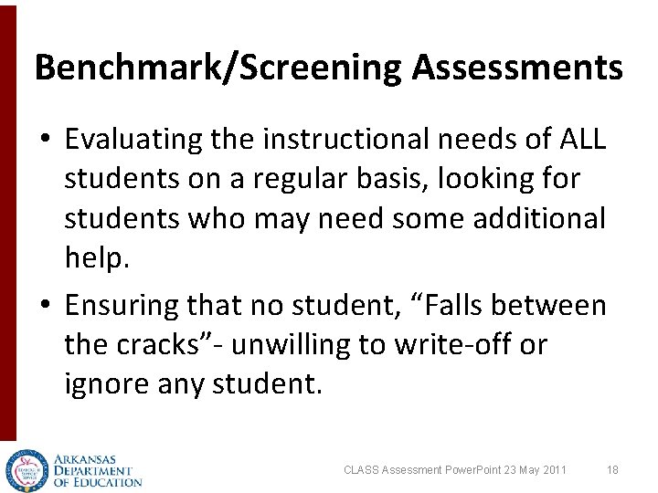 Effective Assessment CLASS Day 2 CLASS Assessment Power