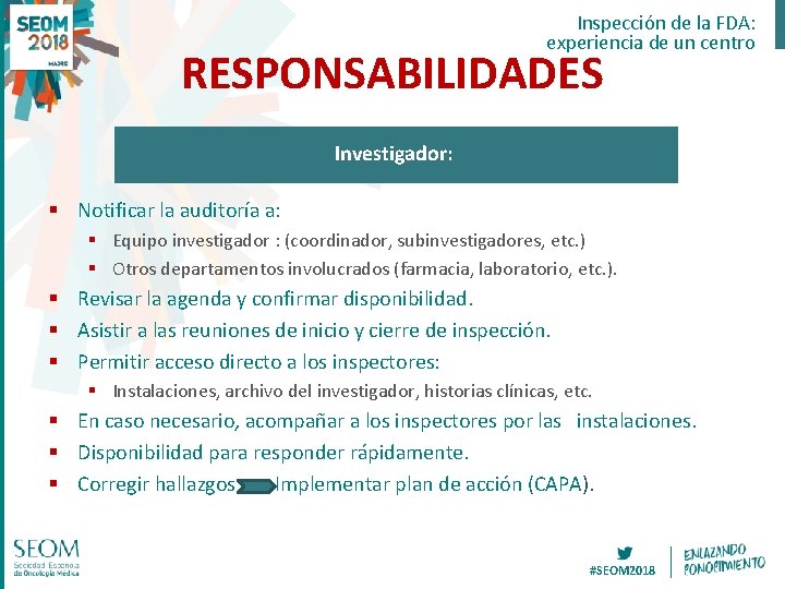 Inspeccin de la FDA experiencia de un centro