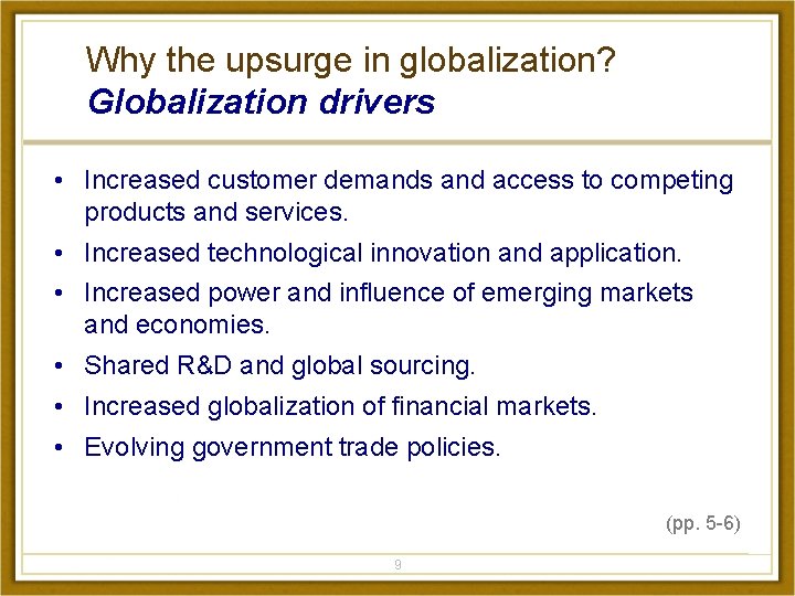 Global Realities and Management Challenges Chapter 1 A