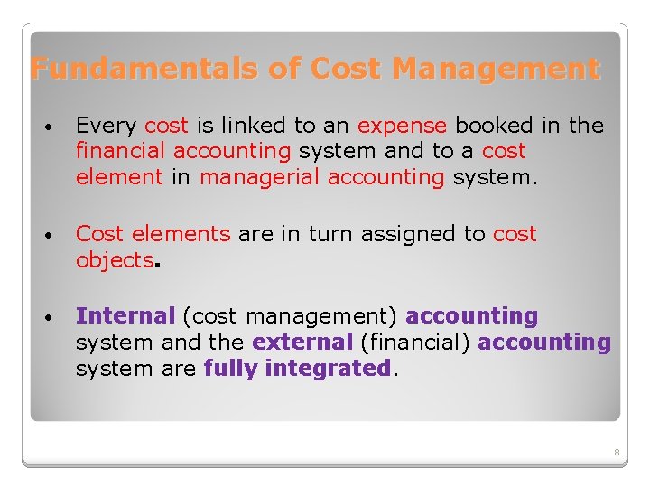 Controlling Management EGN 5622 Enterprise Systems Integration Spring