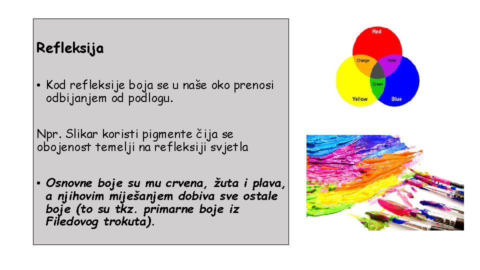 Sustavi za opisivanje boja Digitalna fotografija 1 Pojmovi