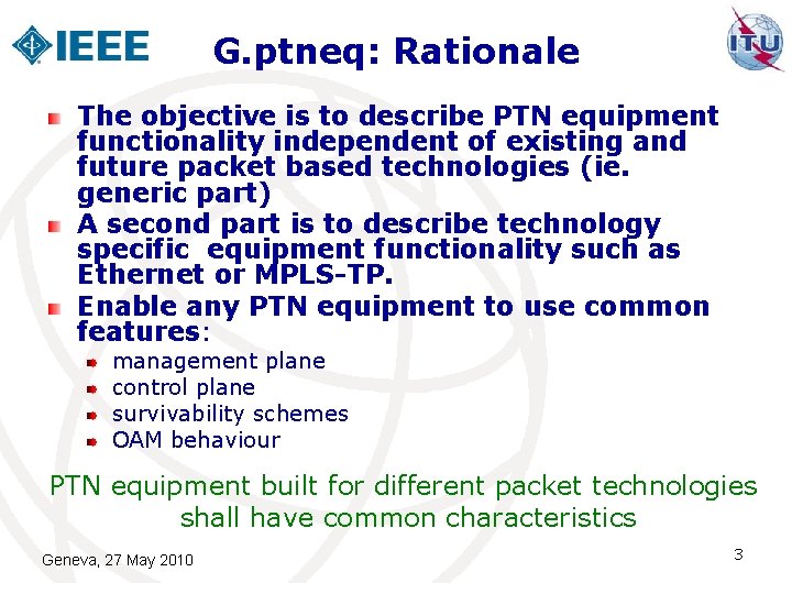 Types and Characteristics of Packet Transport Network PTN