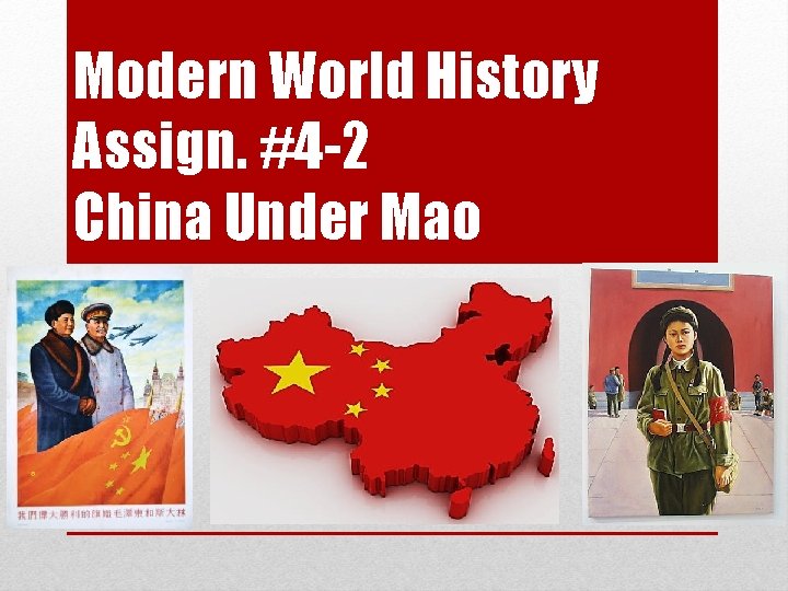Modern World History Assign 4 2 China Under