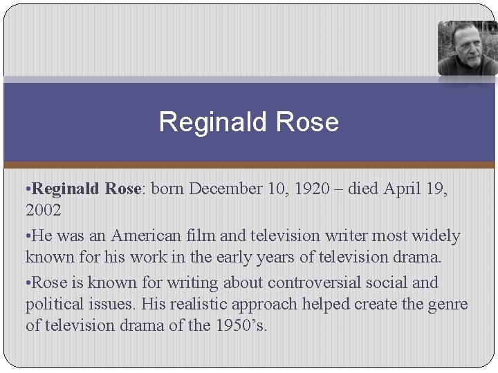 Twelve Angry Men Themes Characters Background Reginald Rose