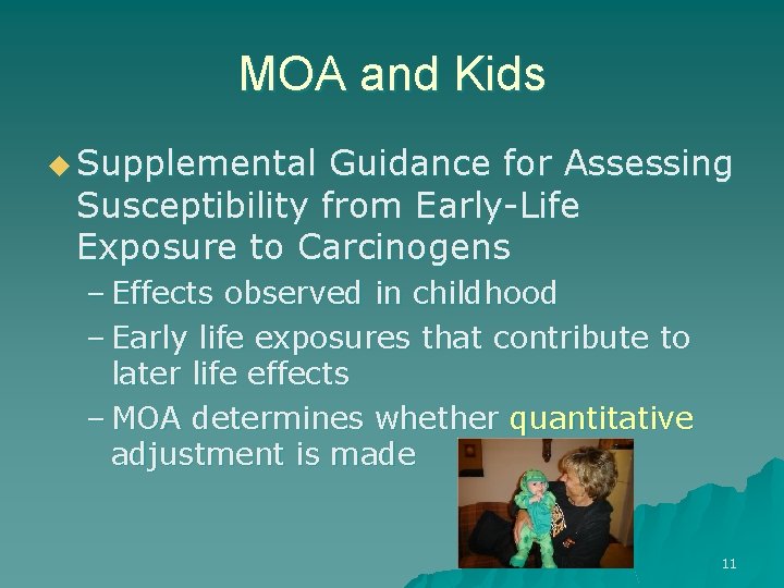 Mutagenic MOA Carcinogens How High is the Burden