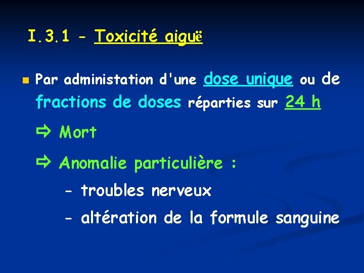 CHAPITRE II PRINCIPAUX TYPES DE RISQUES Les problmes