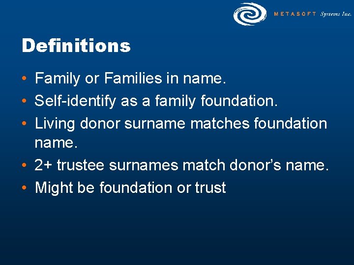 Family Foundations How to Approach and Successfully Get