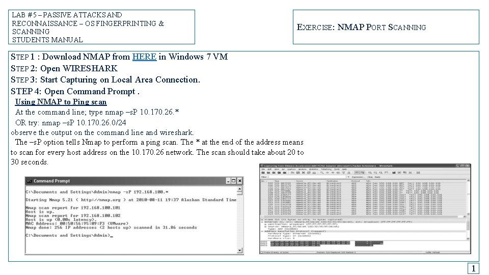LAB 5 PASSIVE ATTACKS AND RECONNAISSANCE OS FINGERPRINTING