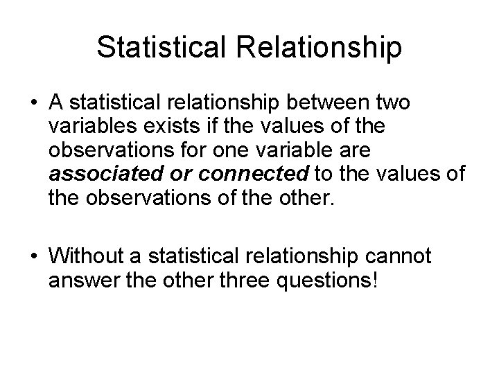 Bivariate 1 CrossTabulation PS 372 Single Variable Typical