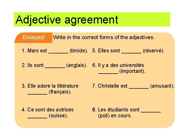 Somerset College Prep Academy French 1 2 How