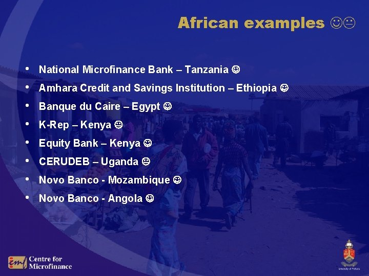 Challenges facing the microfinance industry in South Africa