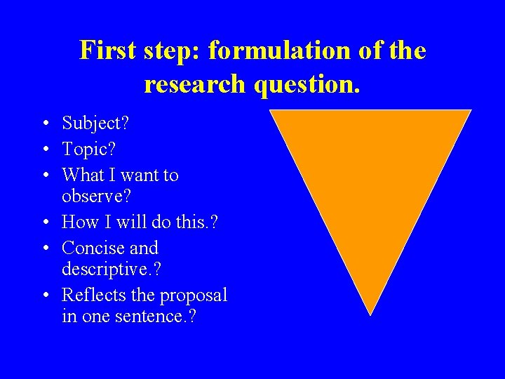 Basic concepts of research proposal and Steps of