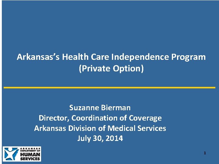 It Arkansass Health Care Independence Program Private Option