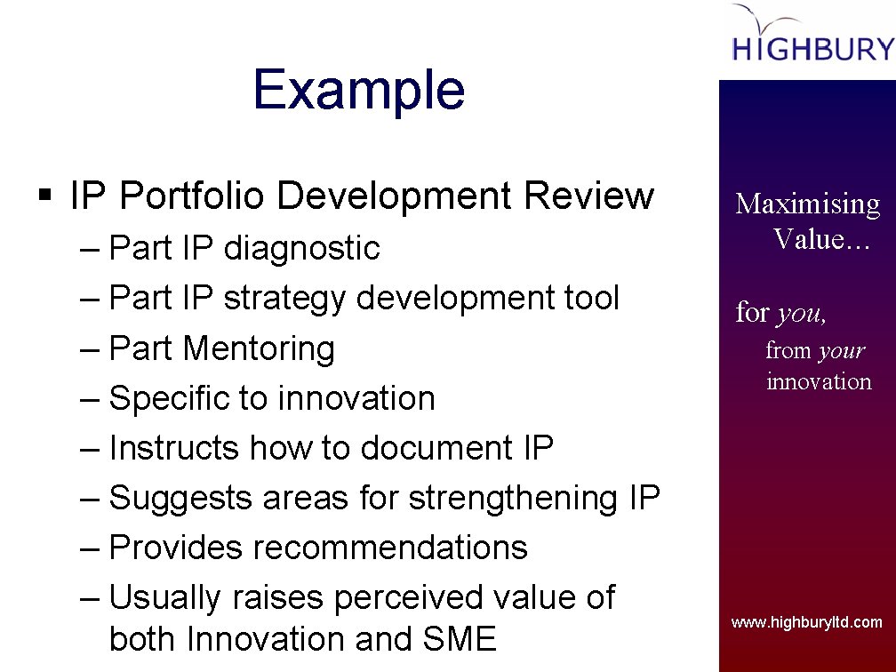 The Valley of Death the SME IP skills