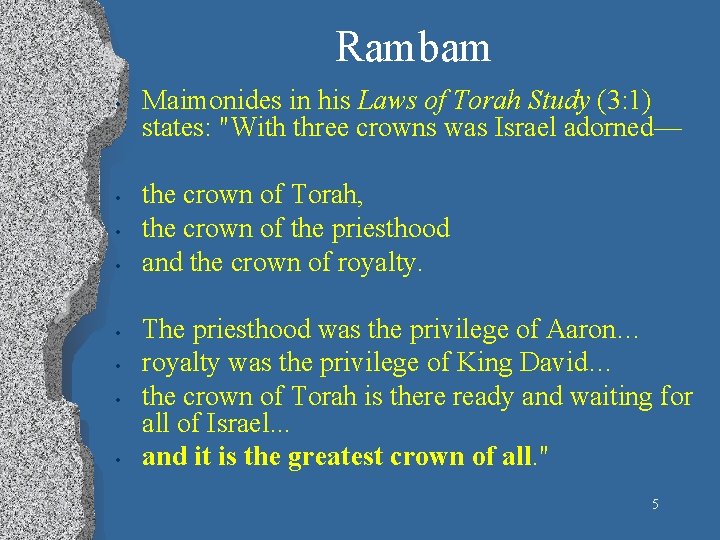 Bamidbar Ceaser 1 Bamidbar Overview In the Sinai