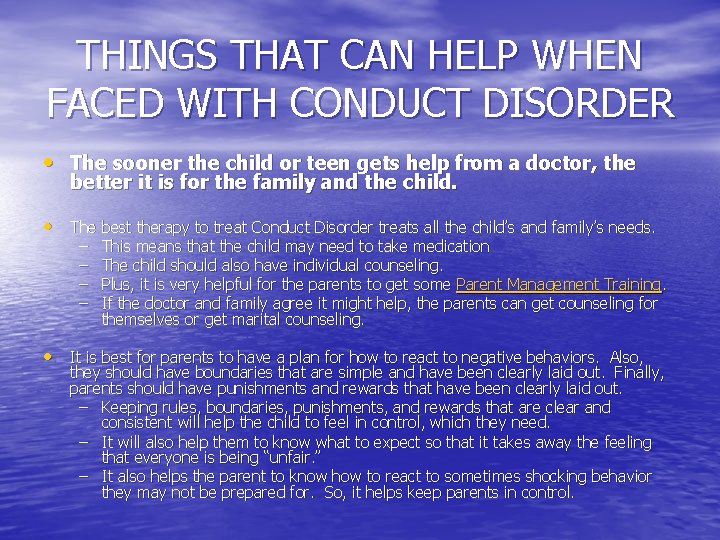 A GUIDE TO CONDUCT DISORDER BY MAYA MAHLER