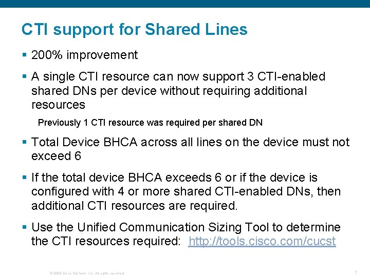 Unified Communication Manager 7 12 CTI Scalability Improvements