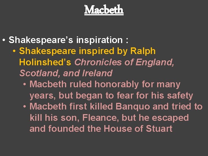 Bell Ringer Macbeth Day 1 The word cloud