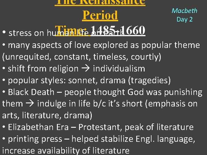 Bell Ringer Macbeth Day 1 The word cloud