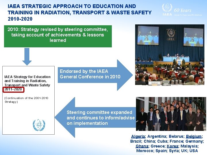 ESTABLISHING A NATIONAL STRATEGY FOR EDUCATION AND TRAINING