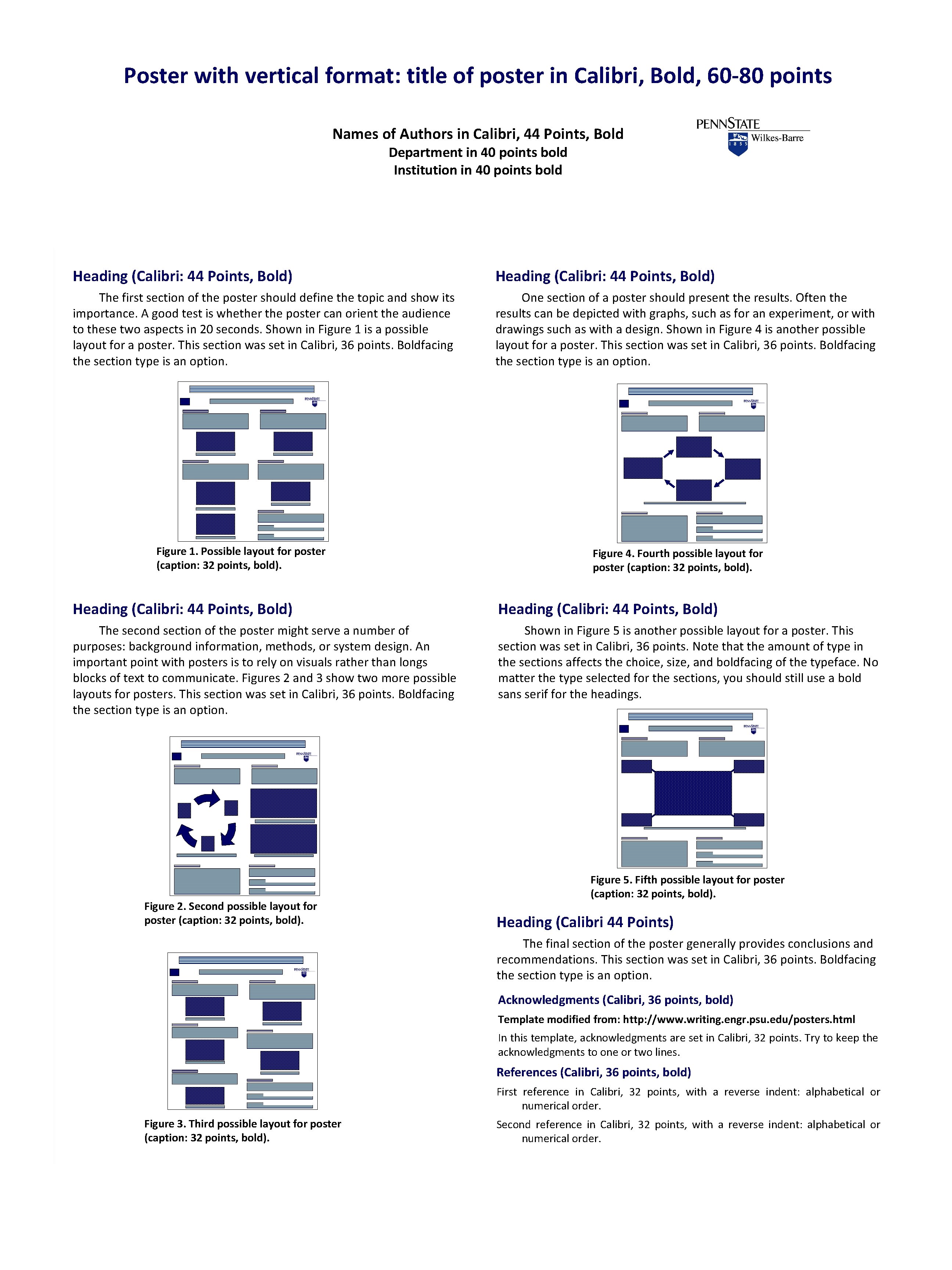 Poster with vertical format title of poster in