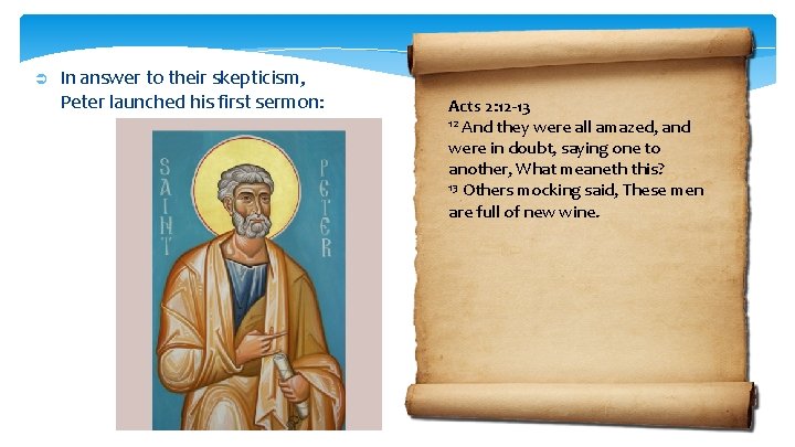 The Acts of the Apostles Lesson Three Peters
