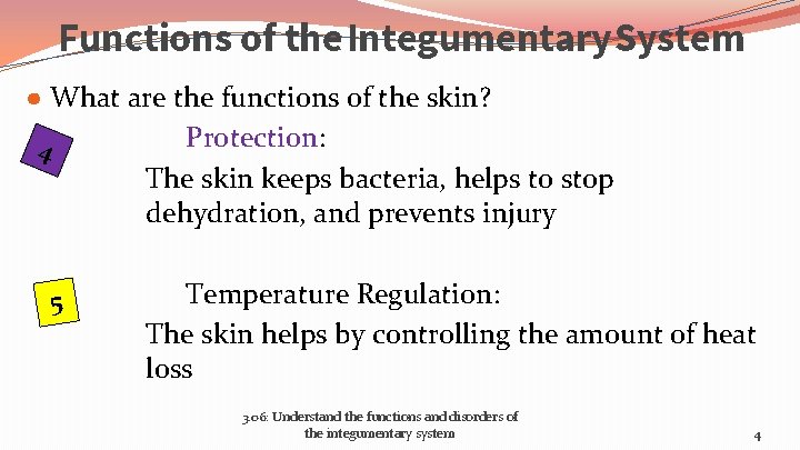 3 06 Understand the functions of the Integumentary
