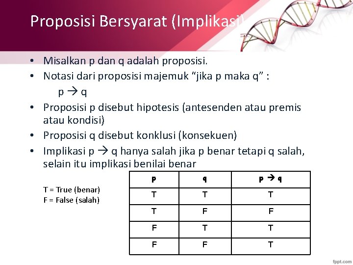 Pertemuan 2 LOGIKA PROPOSISI Sub Topik Hukumhukum Logika