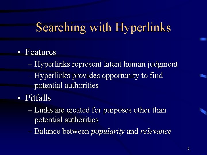 Mining Webs Link Structure Sushanth Rai University of