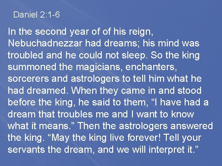 The Making of a Man of God Daniel