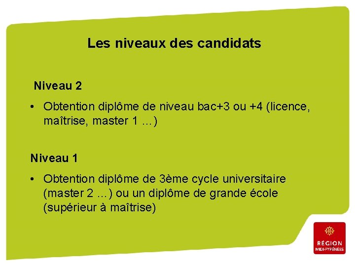 PROGRAMME REGIONAL DE FORMATION PROFESSIONNELLE Evolution des modalits